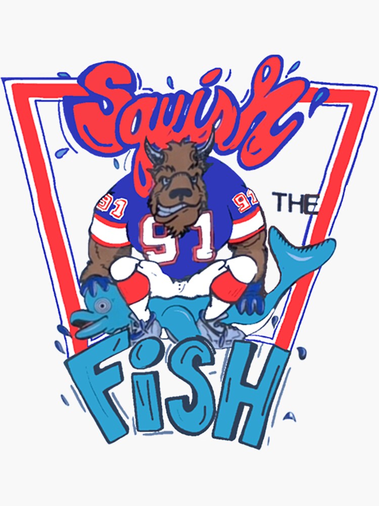 "Squish the Fish II " Sticker for Sale by LisbethTshirts | Redbubble