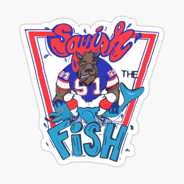 "Squish the Fish II " Sticker for Sale by LisbethTshirts | Redbubble