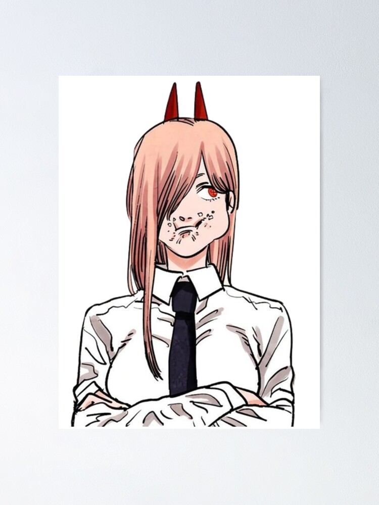 "Power eating chainsaw man" Poster for Sale by Aestheticanime2 | Redbubble