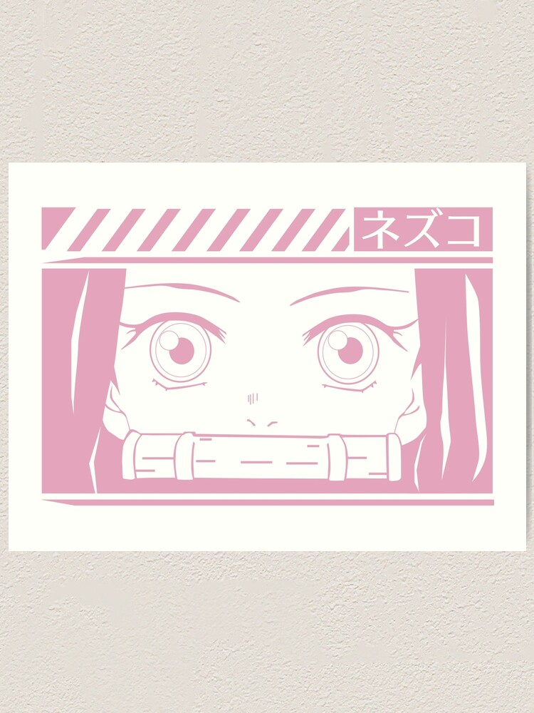 "Nezuko - Deamon slayer - Kimetsu no yaiba - eyes illustration with ...