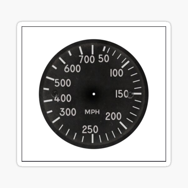 "MPH Gauge - (SMALL size sticker for lifesize)" Sticker for Sale by ...