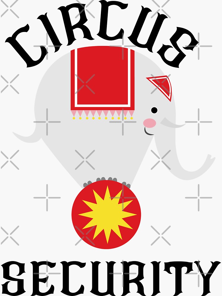 "Circus security halloween costume for kids" Sticker for Sale by erozzz ...