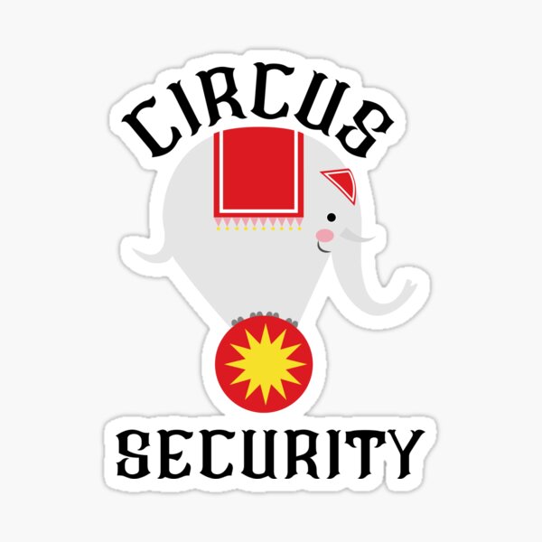 "Circus security halloween costume for kids" Sticker for Sale by erozzz ...