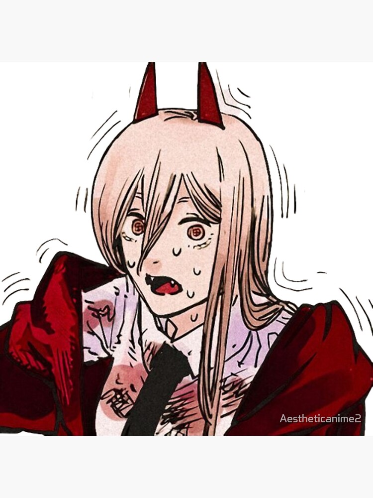"Power scared chainsaw man" Poster for Sale by Aestheticanime2 | Redbubble