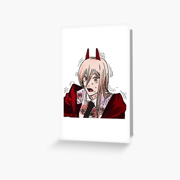 "Power scared chainsaw man" Greeting Card for Sale by Aestheticanime2 ...