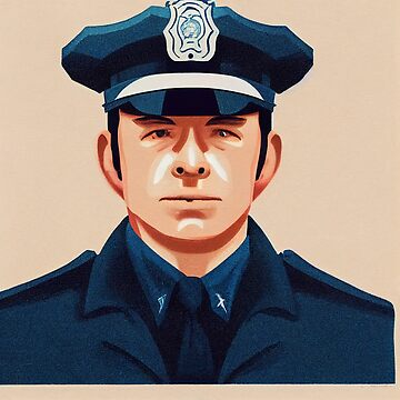 "Police officer 2D" Sticker for Sale by ComicsFactory | Redbubble