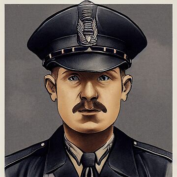 "Police officer 2D" Sticker for Sale by ComicsFactory | Redbubble