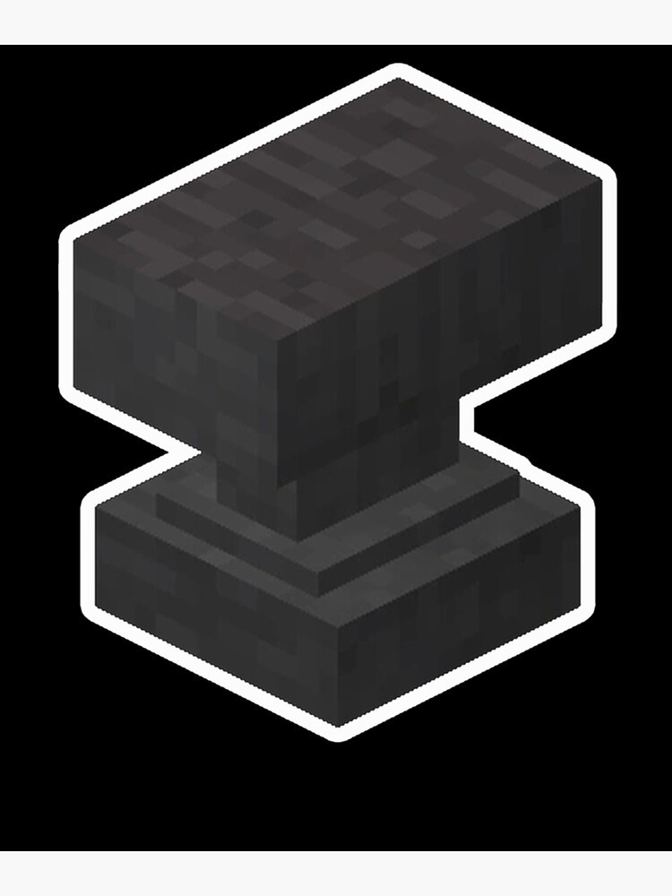 "Minecraft Anvil " Poster for Sale by Akshajwhetstone | Redbubble