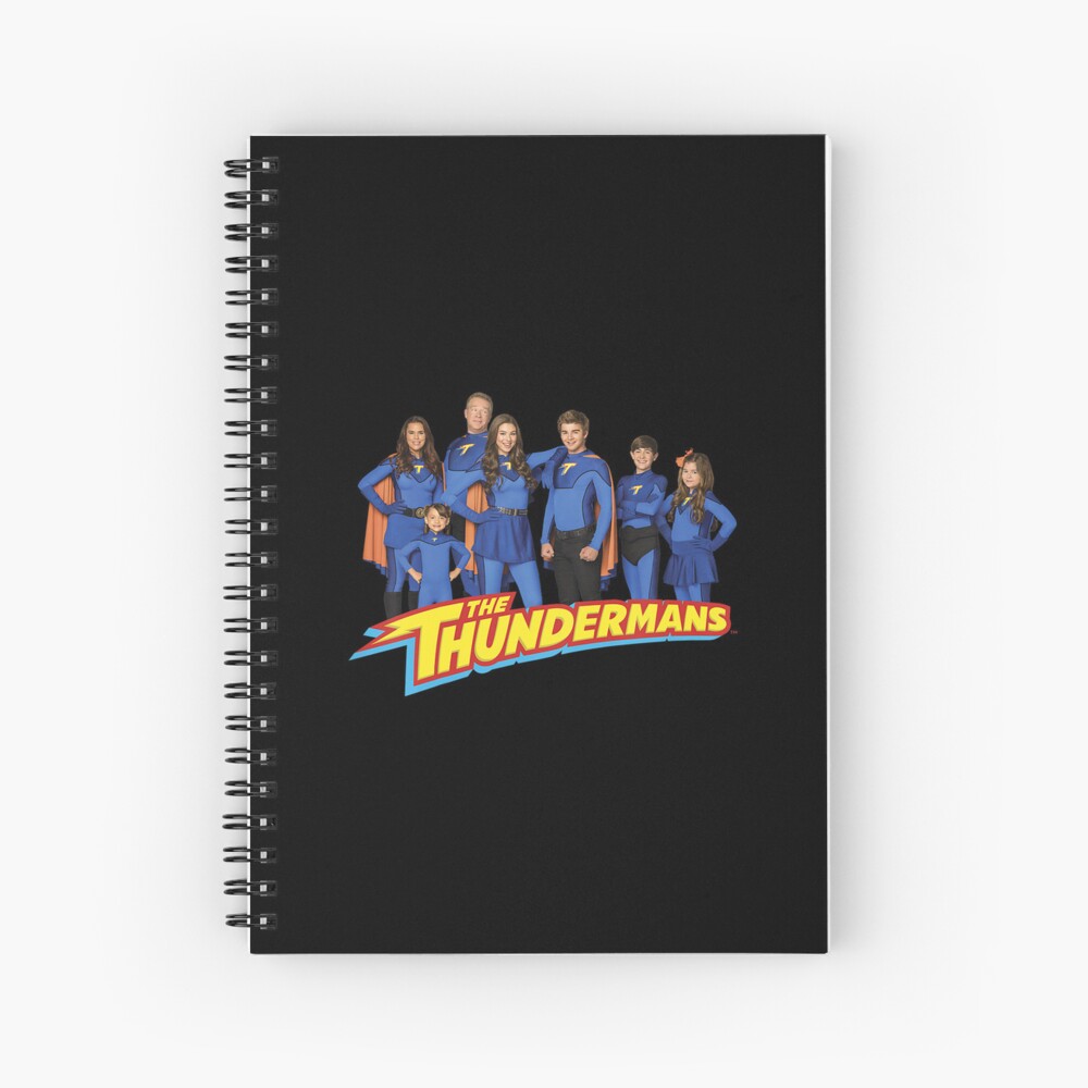 "Kids The Thundermans Family Group Shot Logo" Spiral Notebook for Sale ...