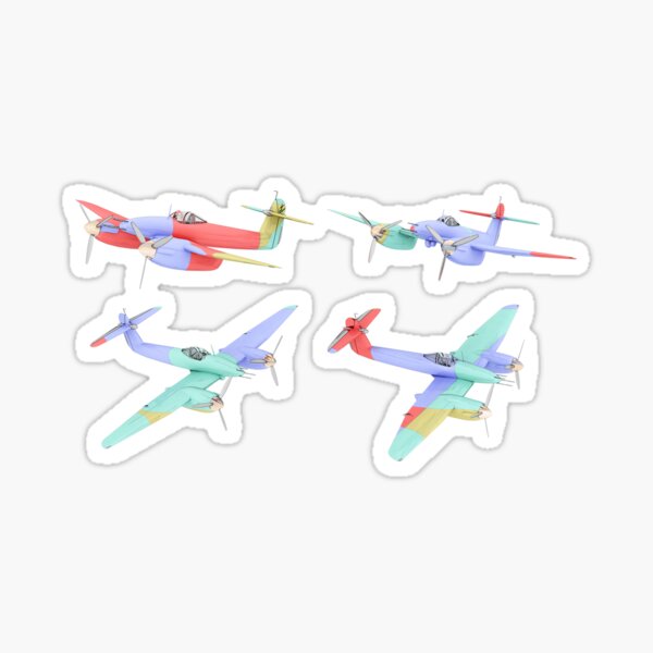 "British WWII fighter plane" Sticker by MIRO3D | Redbubble