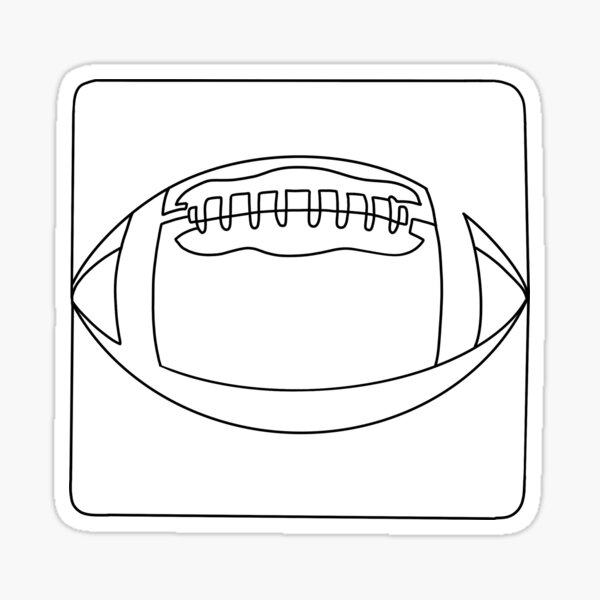 "Line Art Football" Sticker for Sale by shaylikipnis | Redbubble
