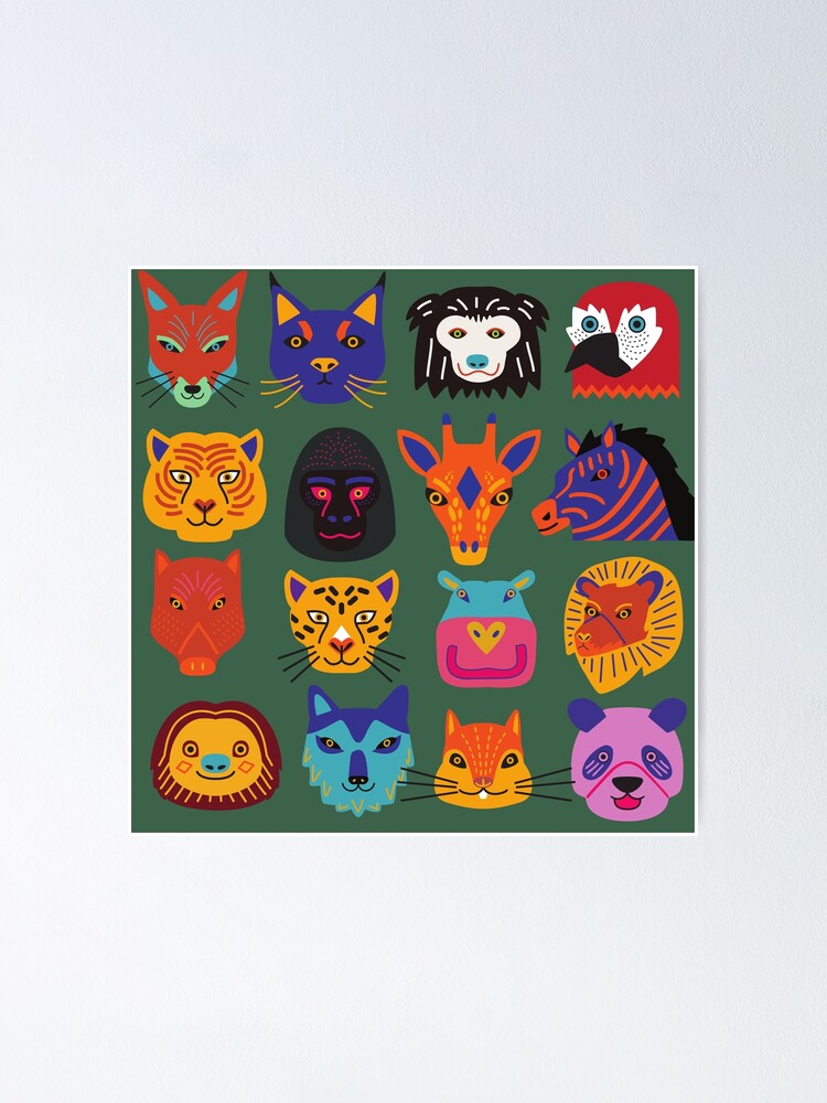 "Animal Gang" Poster for Sale by MonicaSerain | Redbubble