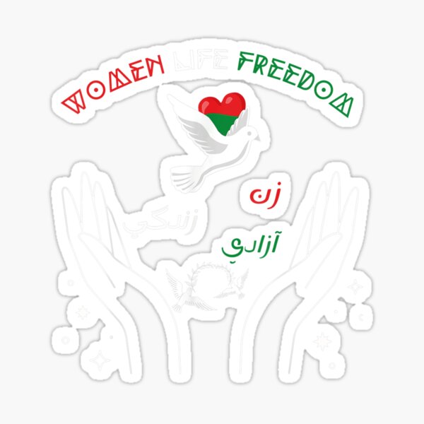 " zan zendegi azadi, zan zendegi azadi flag" Sticker for Sale by ...