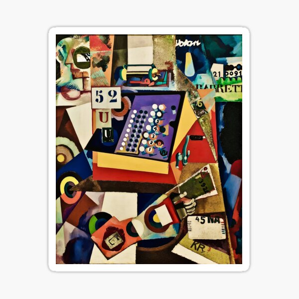 "Cash Register by Amadeo de Souza Cardoso" Sticker for Sale by ...