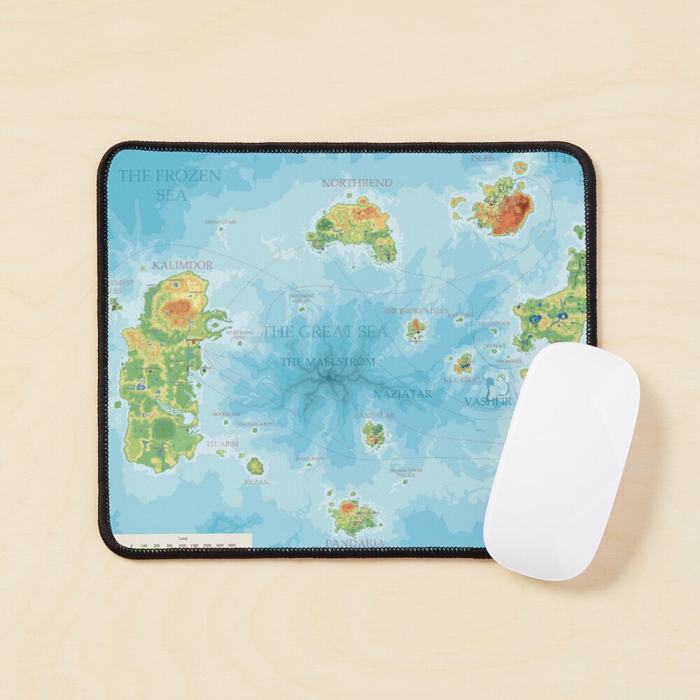 "Detailed Azeroth map" Poster by Sturmbart | Redbubble