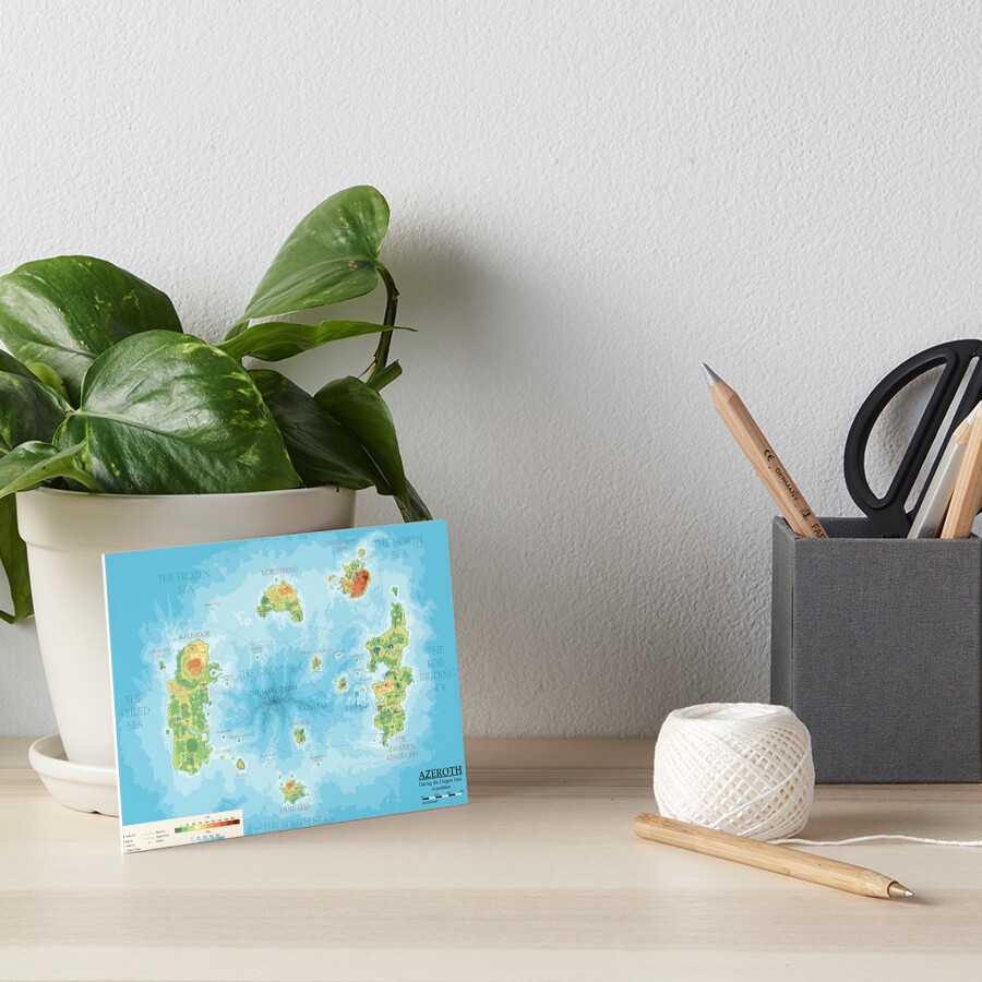 "Detailed Azeroth map" Poster by Sturmbart | Redbubble