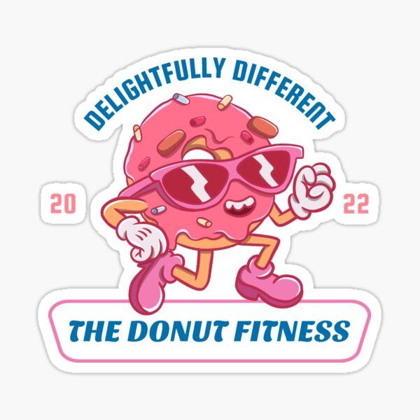 "The Donut fitness" Sticker for Sale by ImaginarStore | Redbubble