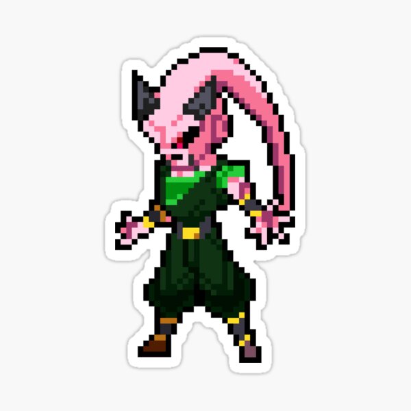 "Super Buu Zaiko HQ Pixel Edition " Sticker for Sale by adventfan ...