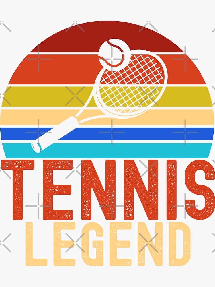 "Tennis legend - best tennis player" Sticker for Sale by VitoTDesign ...