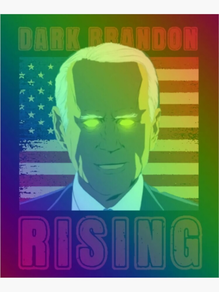 "Dark Brandon Funny Color " Sticker for Sale by SedShirts | Redbubble