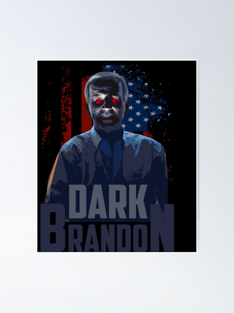 "Meme Dark Brandon Black Flag US " Poster for Sale by SedShirts | Redbubble