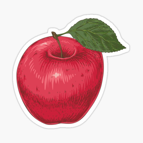 "Red Apples" Sticker for Sale by deepfuze | Redbubble