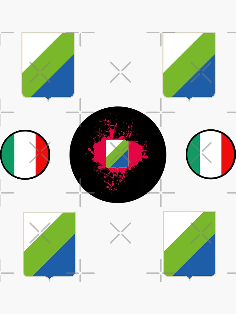 "Abruzzo Flag Variety Sticker / Magnet Pack - Cool Abruzzese Italian ...