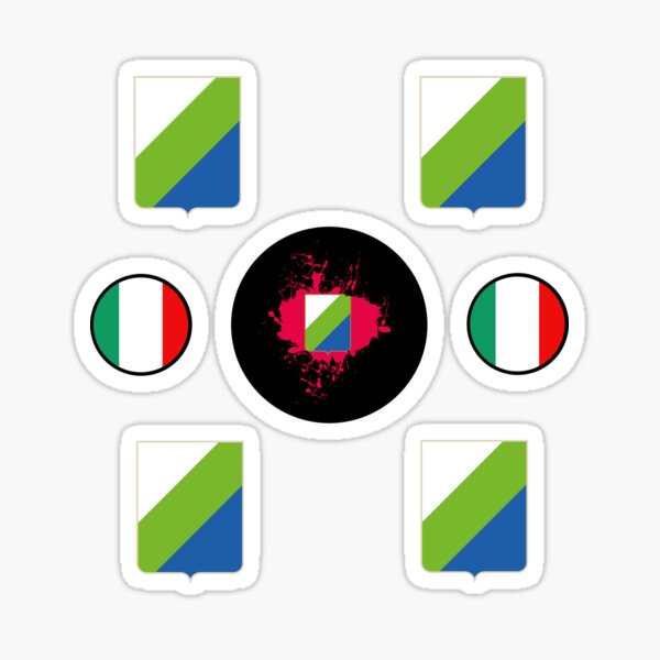 "Abruzzo Flag Variety Sticker / Magnet Pack - Cool Abruzzese Italian ...
