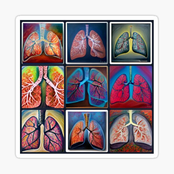 "Lung Health Pack" Sticker for Sale by CinderPress | Redbubble