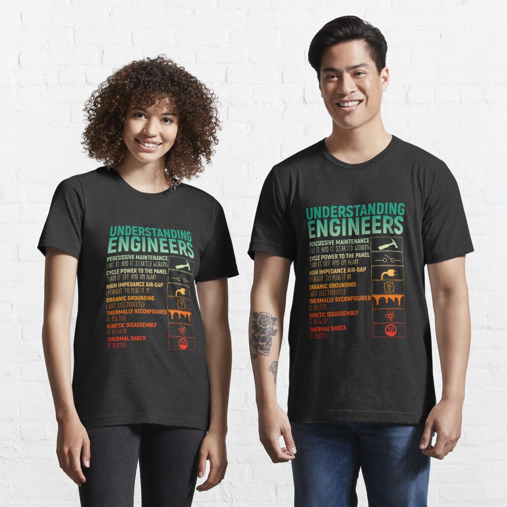 "Vintage Understanding Engineers" T-shirt for Sale by lois7eunice | Redbubble | engineer t ...