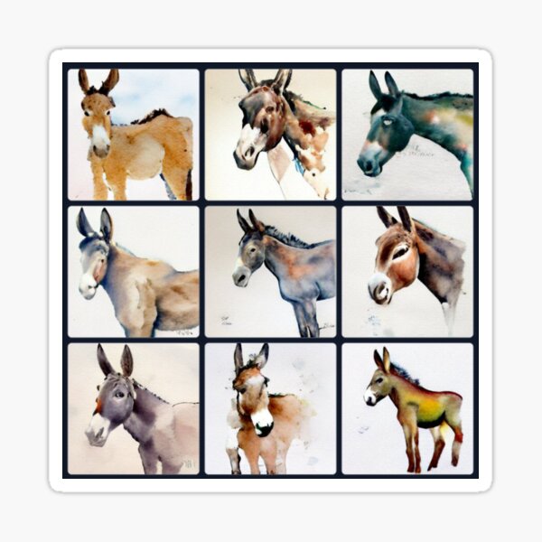 "Mule Pack" Sticker for Sale by CinderPress | Redbubble