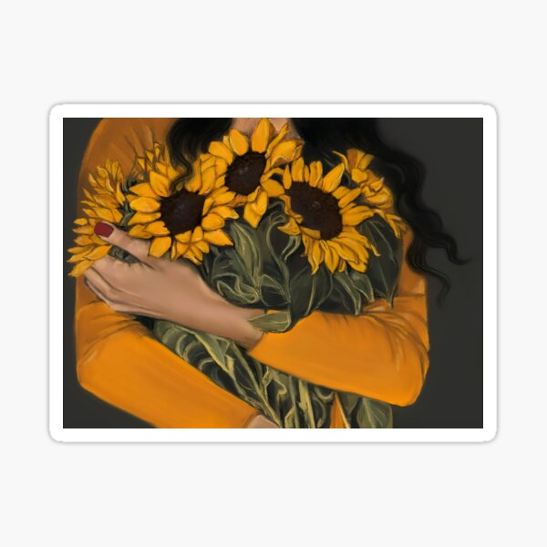 "sunflowers" Sticker for Sale by Jeweleest | Redbubble