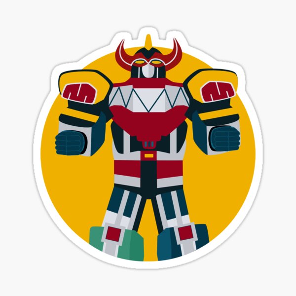 "megazord" Sticker for Sale by lonelyPrinter | Redbubble