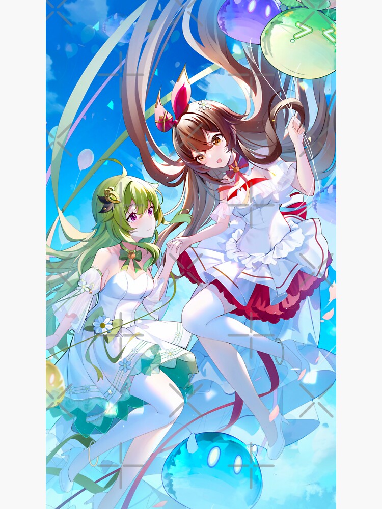 "Amber & Collei Genshin Impact" Sticker for Sale by genshinwaifus ...