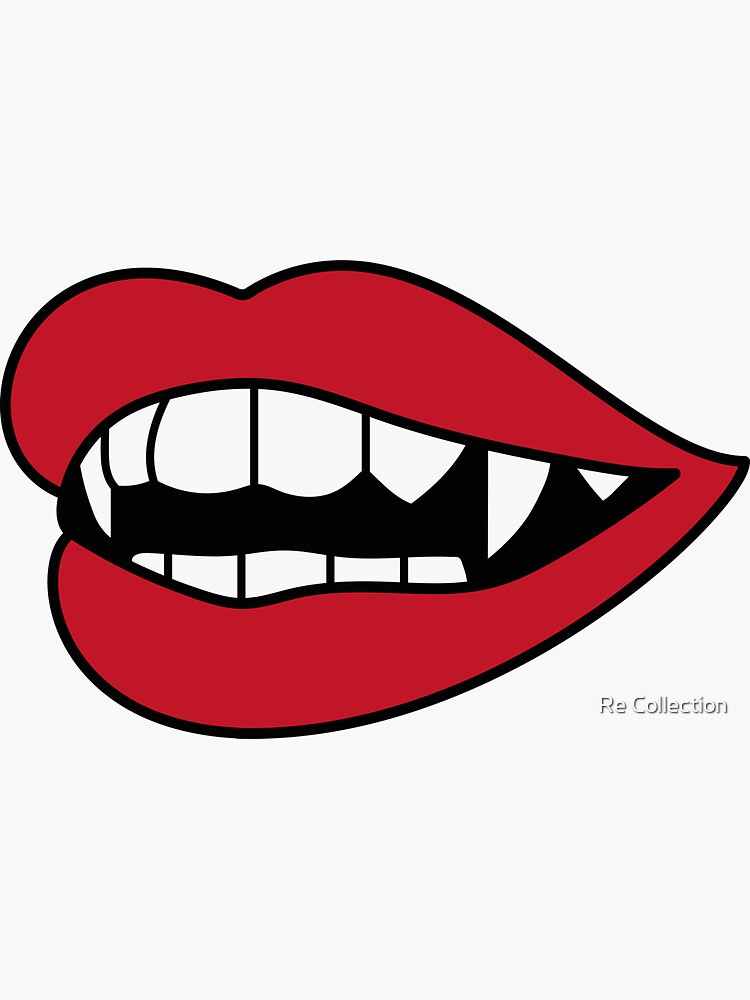 "Vampire Lips" Sticker for Sale by ReeCollection | Redbubble