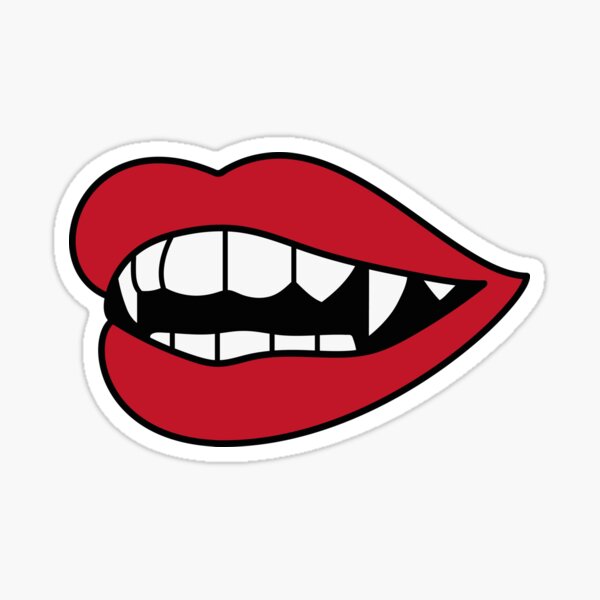 "Vampire Lips" Sticker for Sale by ReeCollection | Redbubble