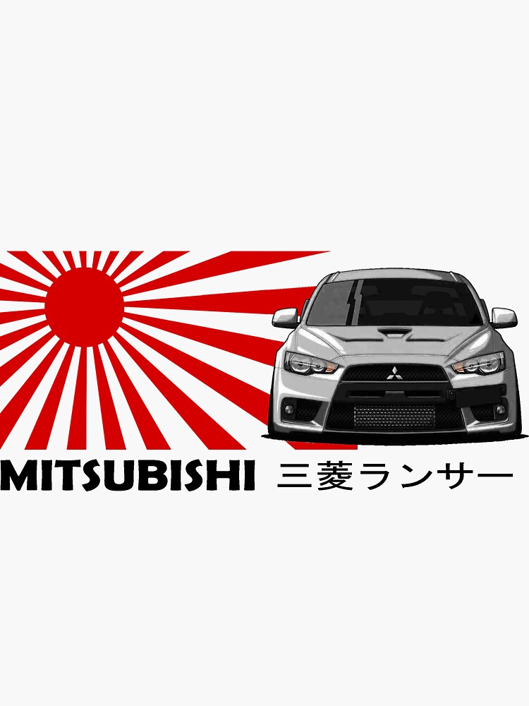 "Mitsubishi Lancer EVO X, Evolution X, JDM" Sticker for Sale by T-JD ...