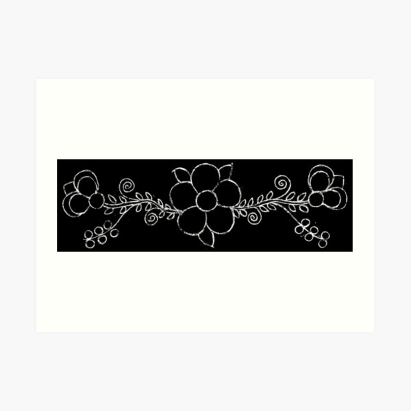 "Metis beadwork pattern black and white" Art Print for Sale by ...