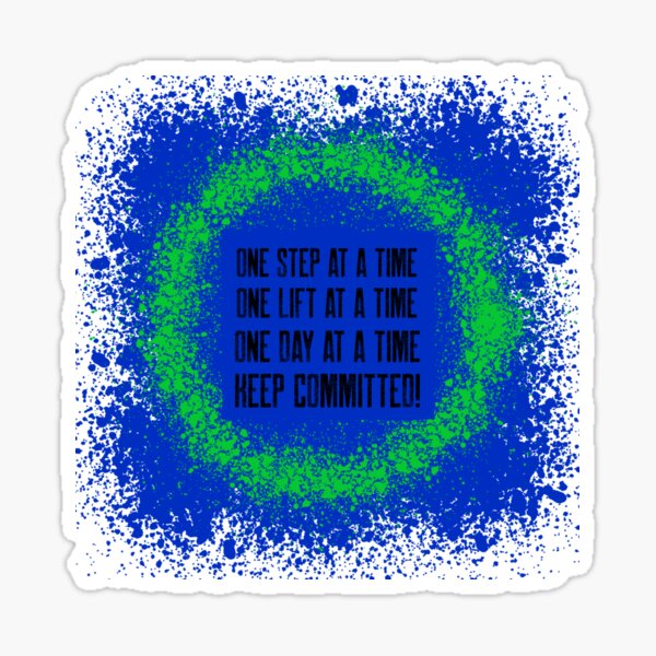 "Keep Committed!" Sticker for Sale by PowellsDesigns | Redbubble