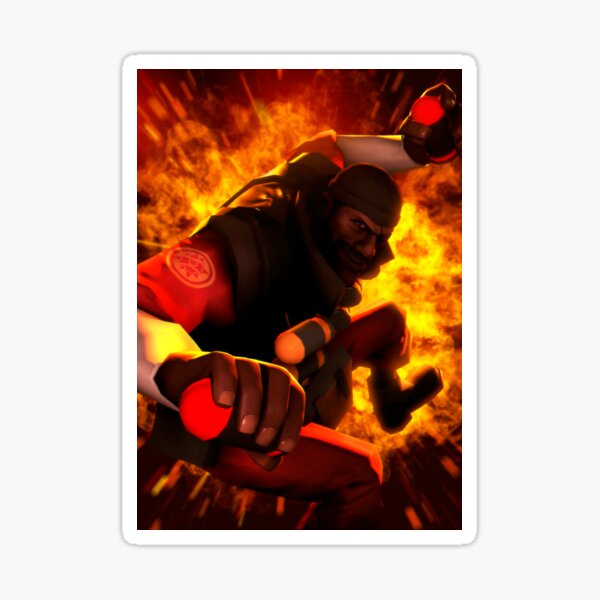 "Boom Boom Man!" Sticker for Sale by SnipersKgroWife | Redbubble