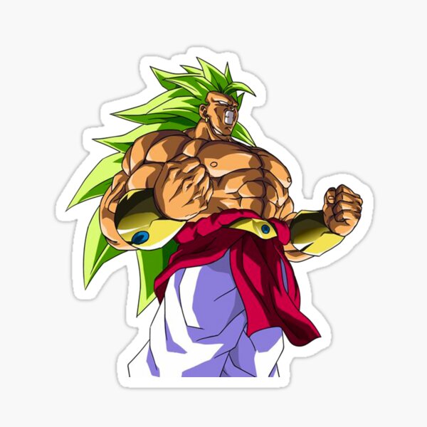 "broly" Sticker for Sale by SatourHM | Redbubble