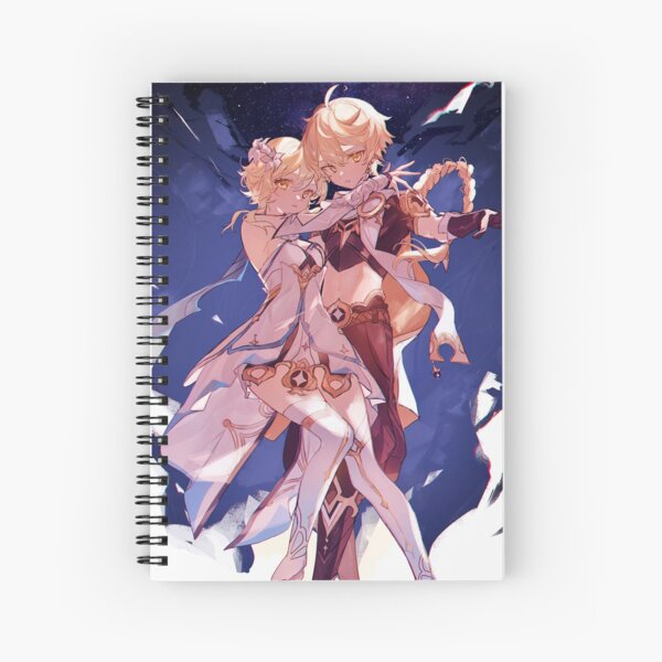 Cuaderno de espiral «Impacto de Genshin del viajero Aragami» de genshinwaifus | Redbubble