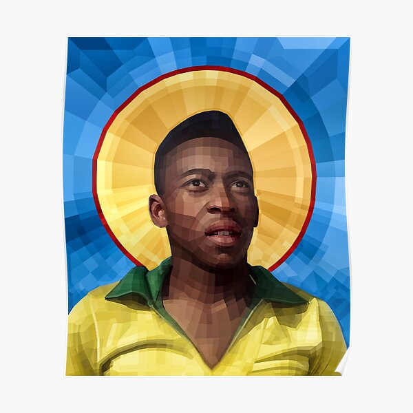Póster «Pelé icono del fútbol brasileño» de RicardoArt77 | Redbubble