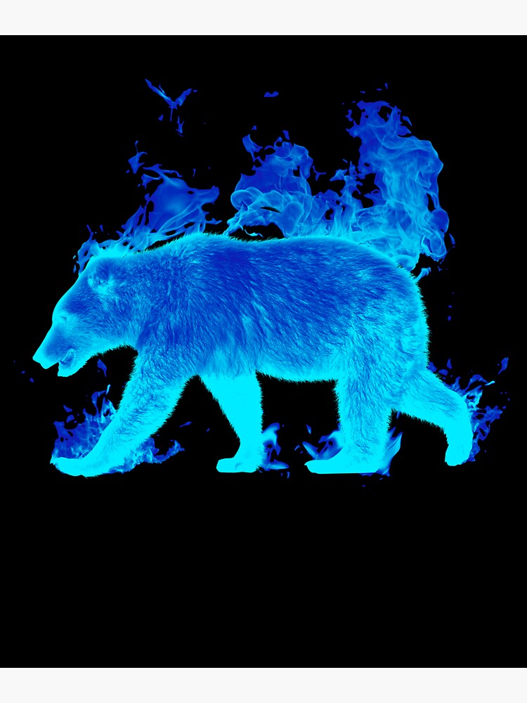 "FIRE BEAR" Sticker for Sale by oualidhnini | Redbubble