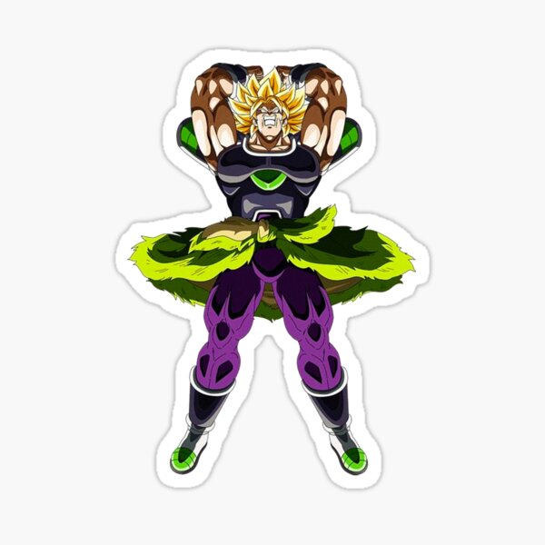 "broly" Sticker for Sale by SatourHM | Redbubble