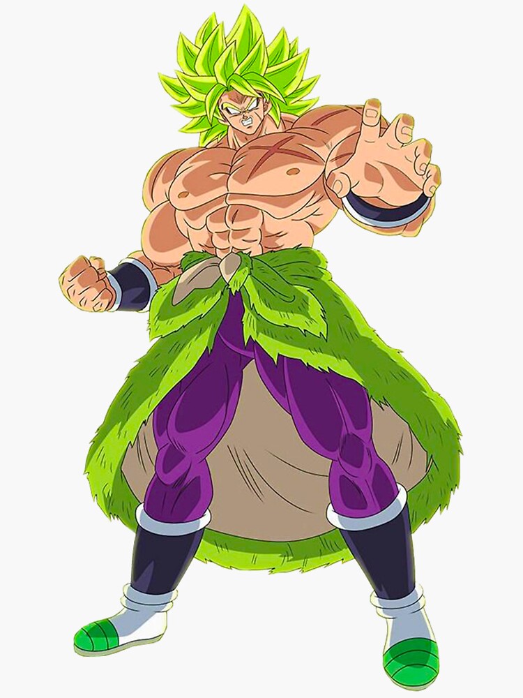 "broly" Sticker for Sale by SatourHM | Redbubble