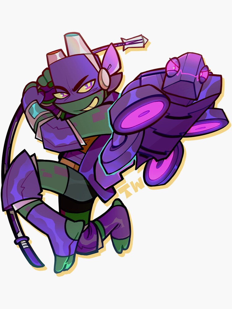 "Donnie ROTTMNT" Sticker for Sale by time-woods | Redbubble