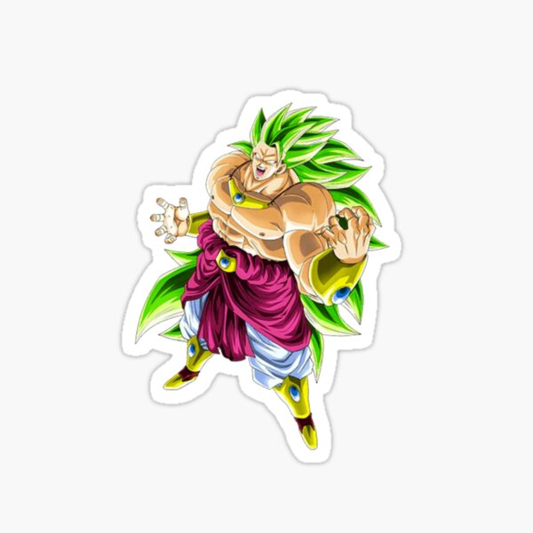 "broly" Sticker for Sale by SatourHM | Redbubble