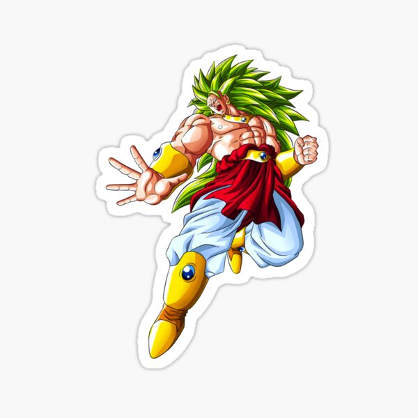 "broly" Sticker for Sale by SatourHM | Redbubble