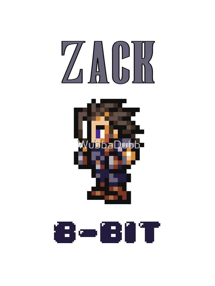 "-FINAL FANTASY- Zack Pixel" iPhone Case for Sale by WubbaDubb | Redbubble